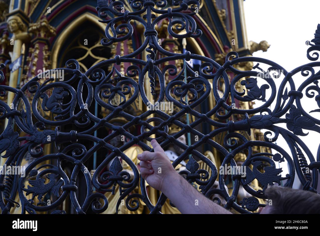 Closeup of an ancient gate details Stock Photo - Alamy