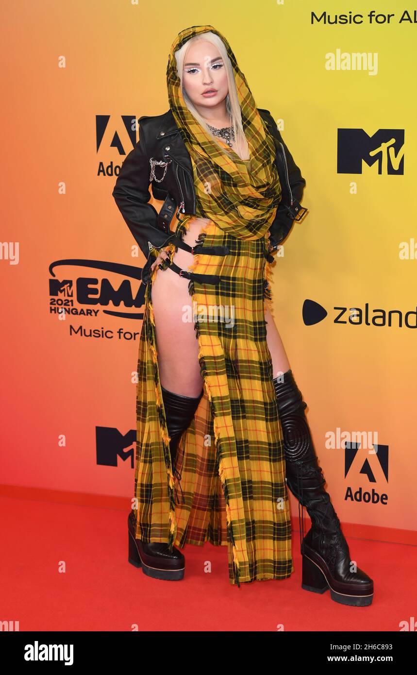 November 14th, 2021, Budapest, Hungary. Kim Petras arriving at the 2021 ...