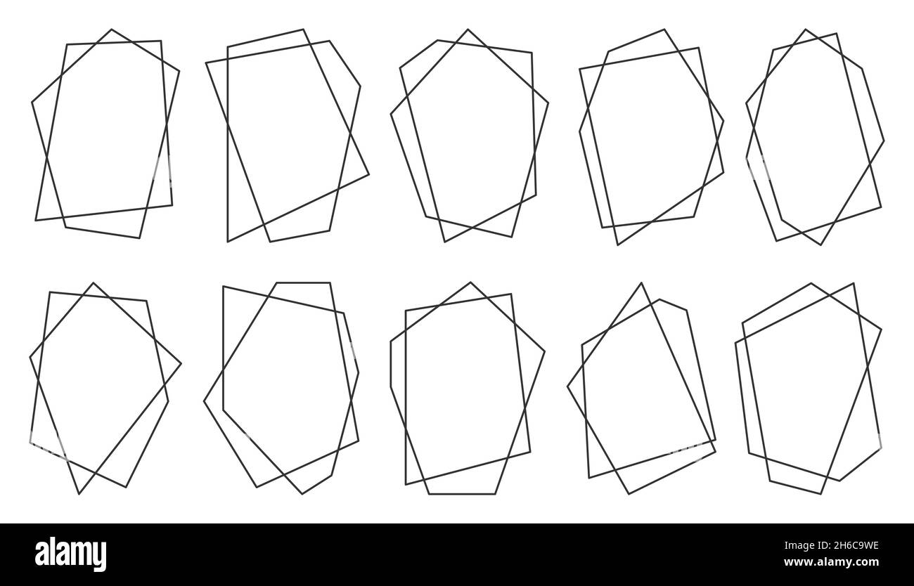 Black border triangle hi-res stock photography and images - Alamy