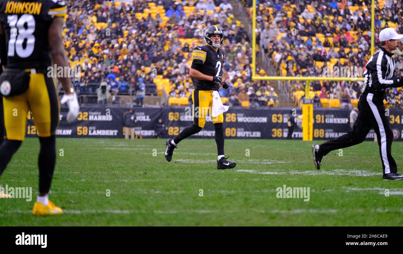 November 14th, 2021: Mason Rudolph #2 during the Pittsburgh Steelers vs ...