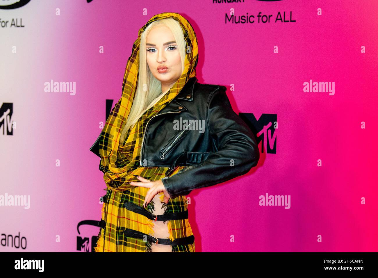 Kim Petras attending the MTV EMAs 2021 at the Laszlo Papp Budapest ...