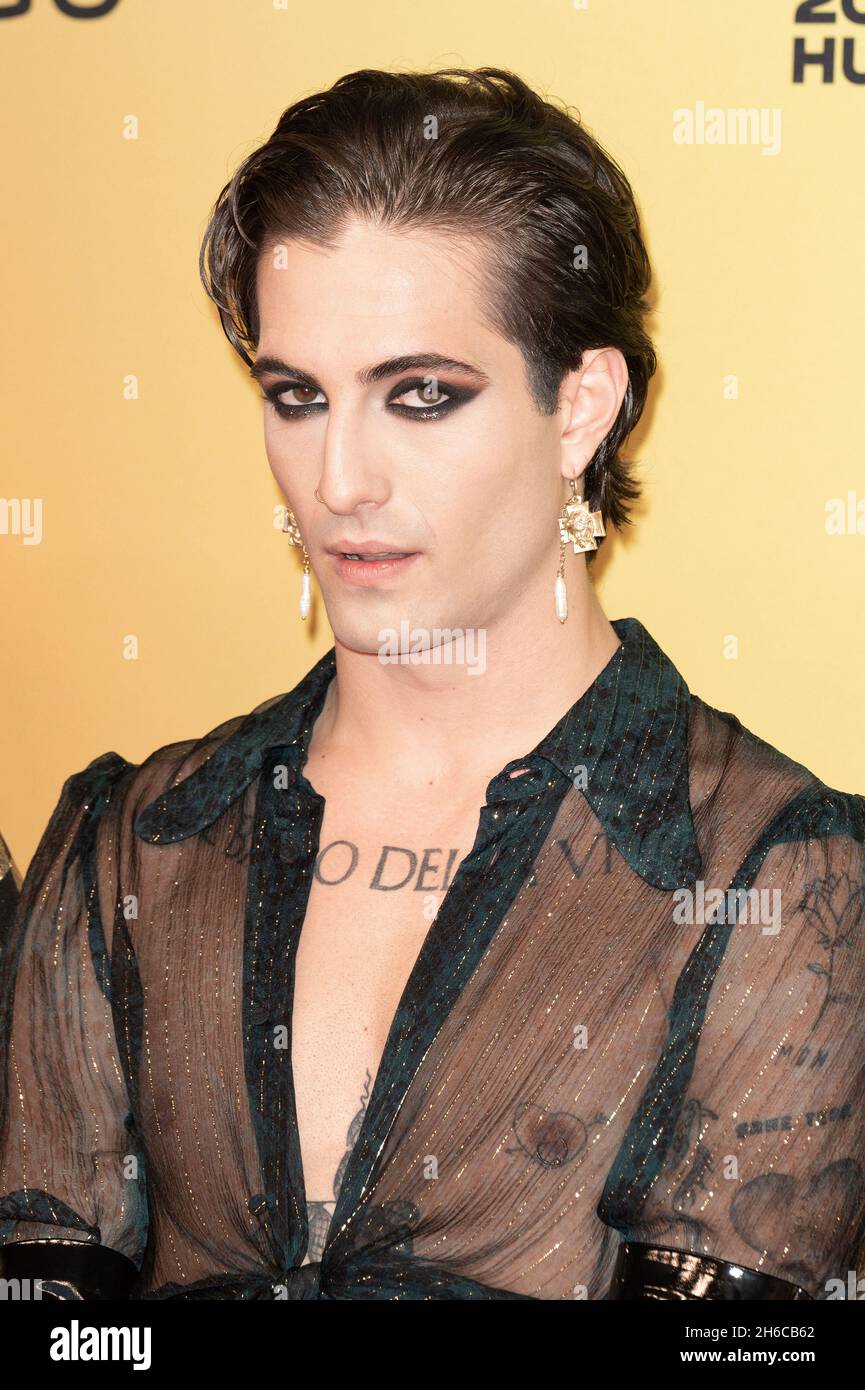 Damiano David (solist of Maneskin) oil coloring portrait. - www.glwec.in