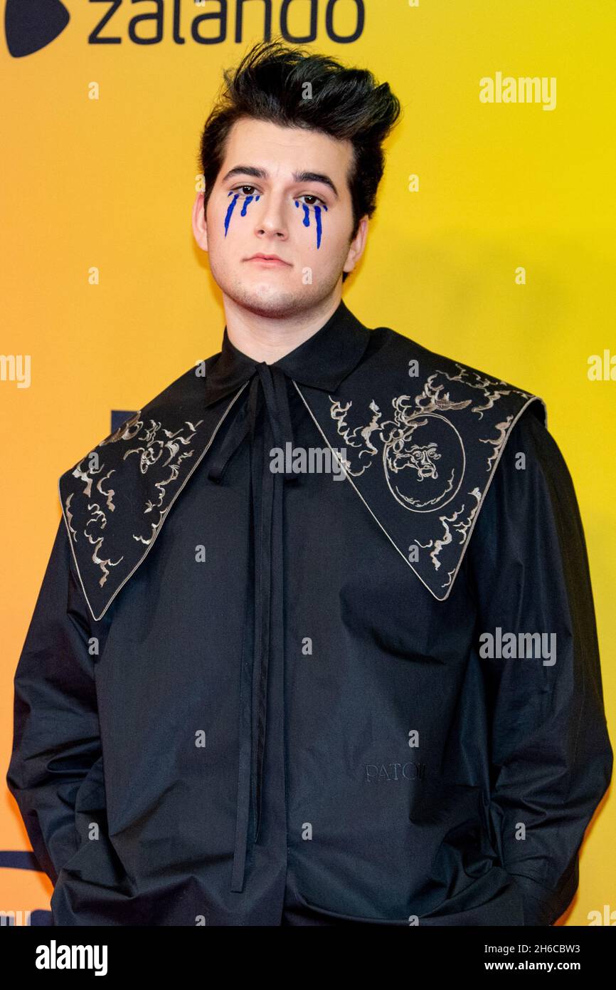 Gjon's Tears attending the MTV EMAs 2021 at the Laszlo Papp Budapest ...