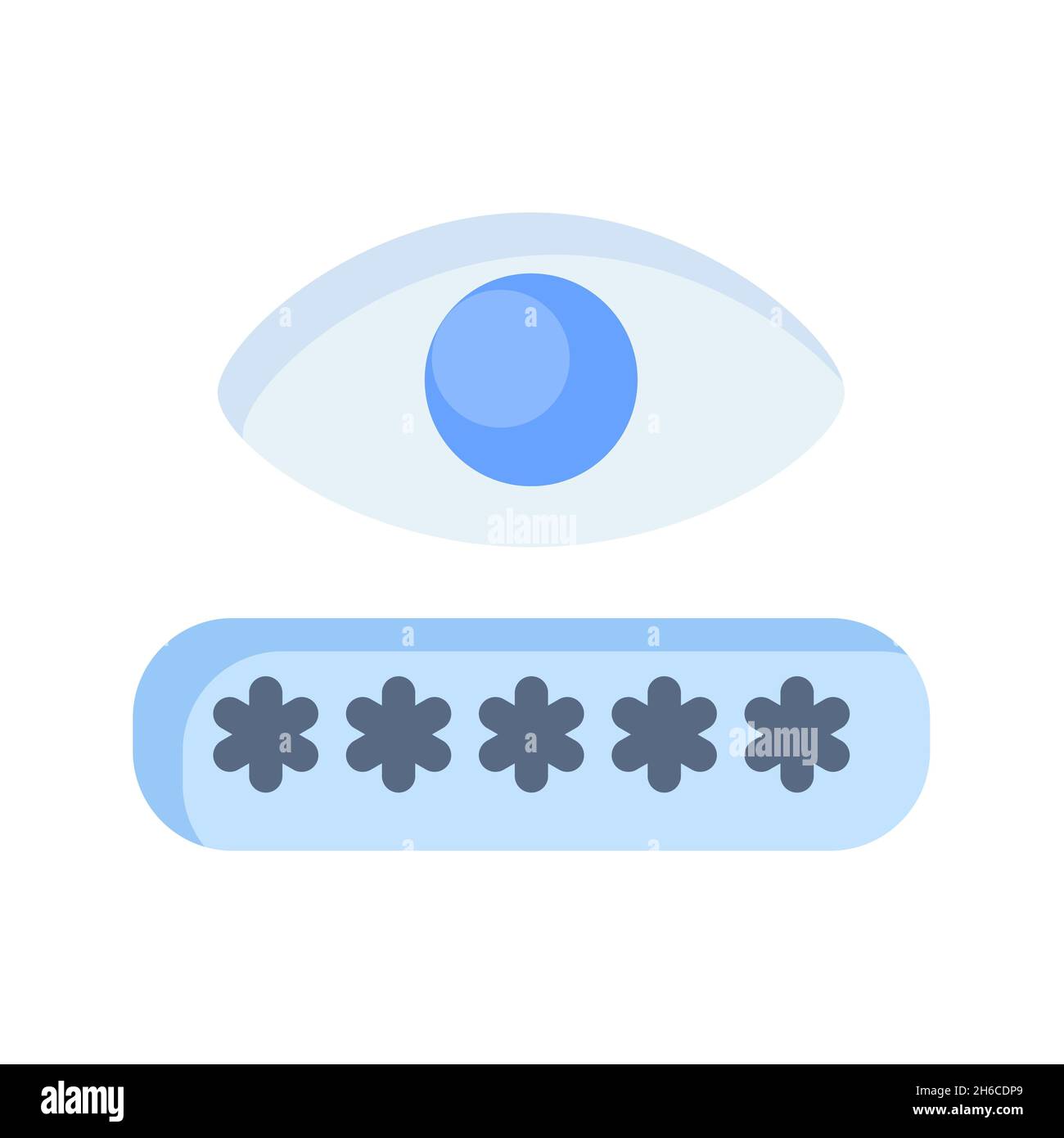 password entry with hidden input single isolated icon with flat style ...