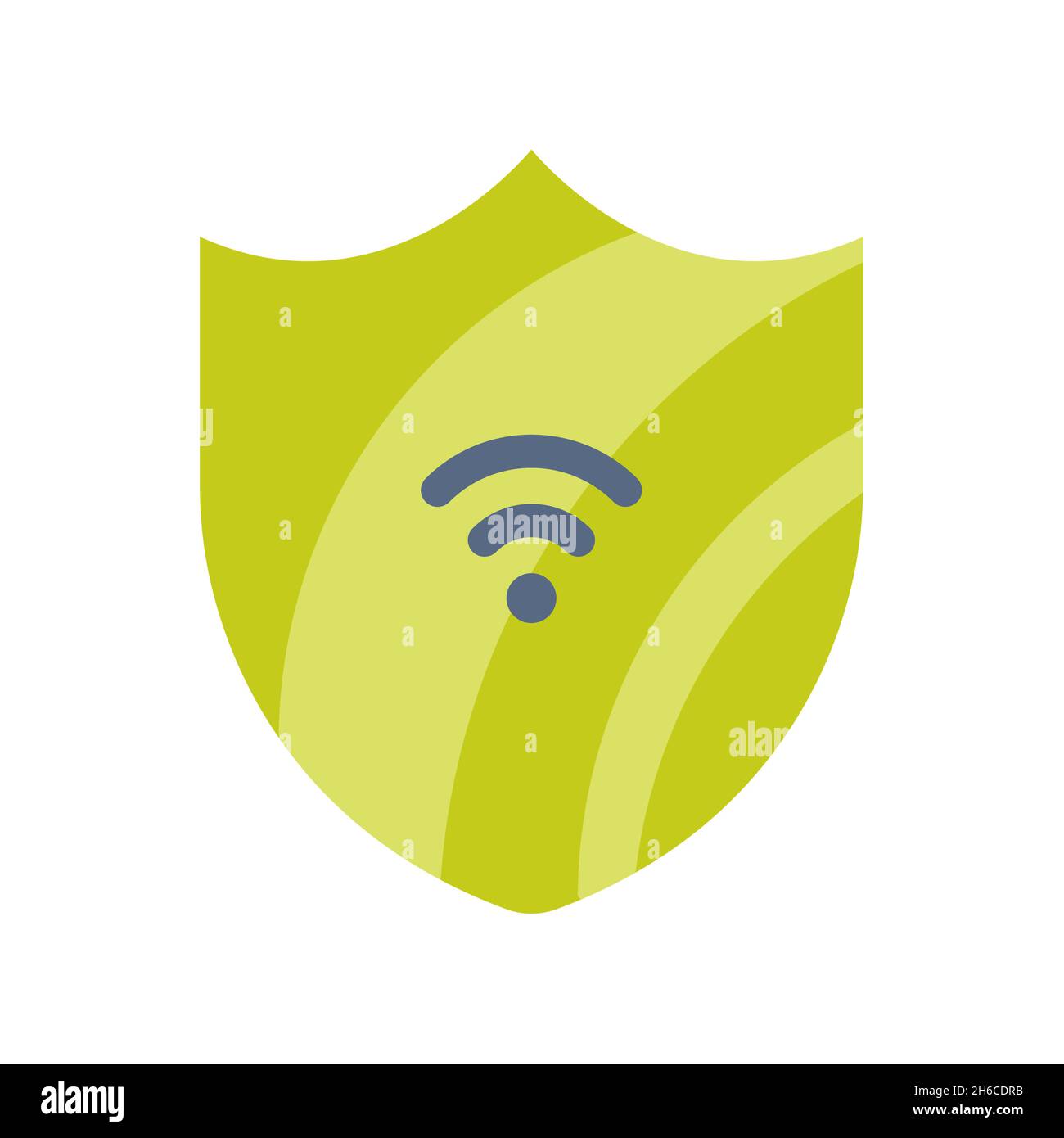 shield web security for wifi single isolated icon with flat style ...