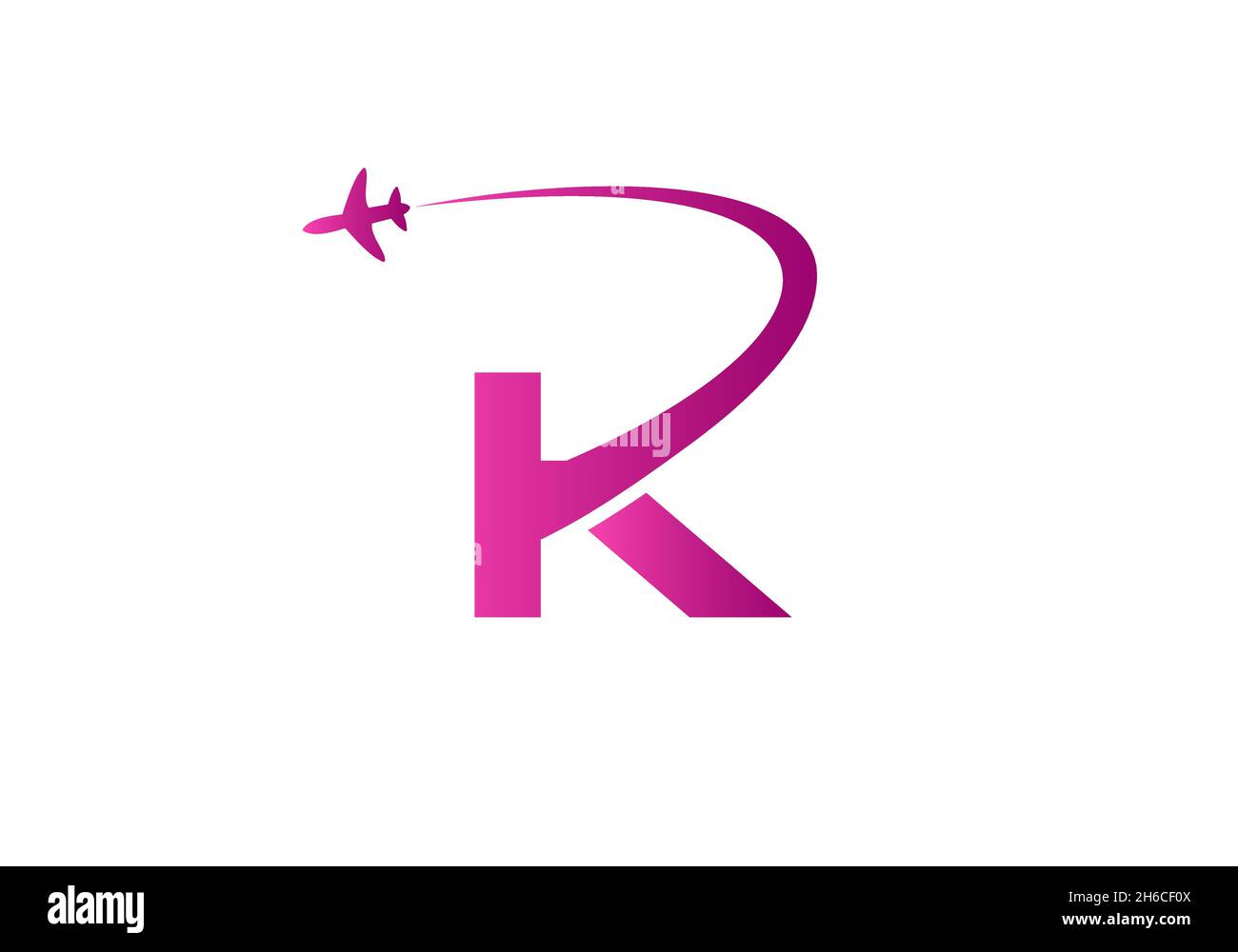 Air Travel Logo Design with K letter. K letter Concept air plane and ...