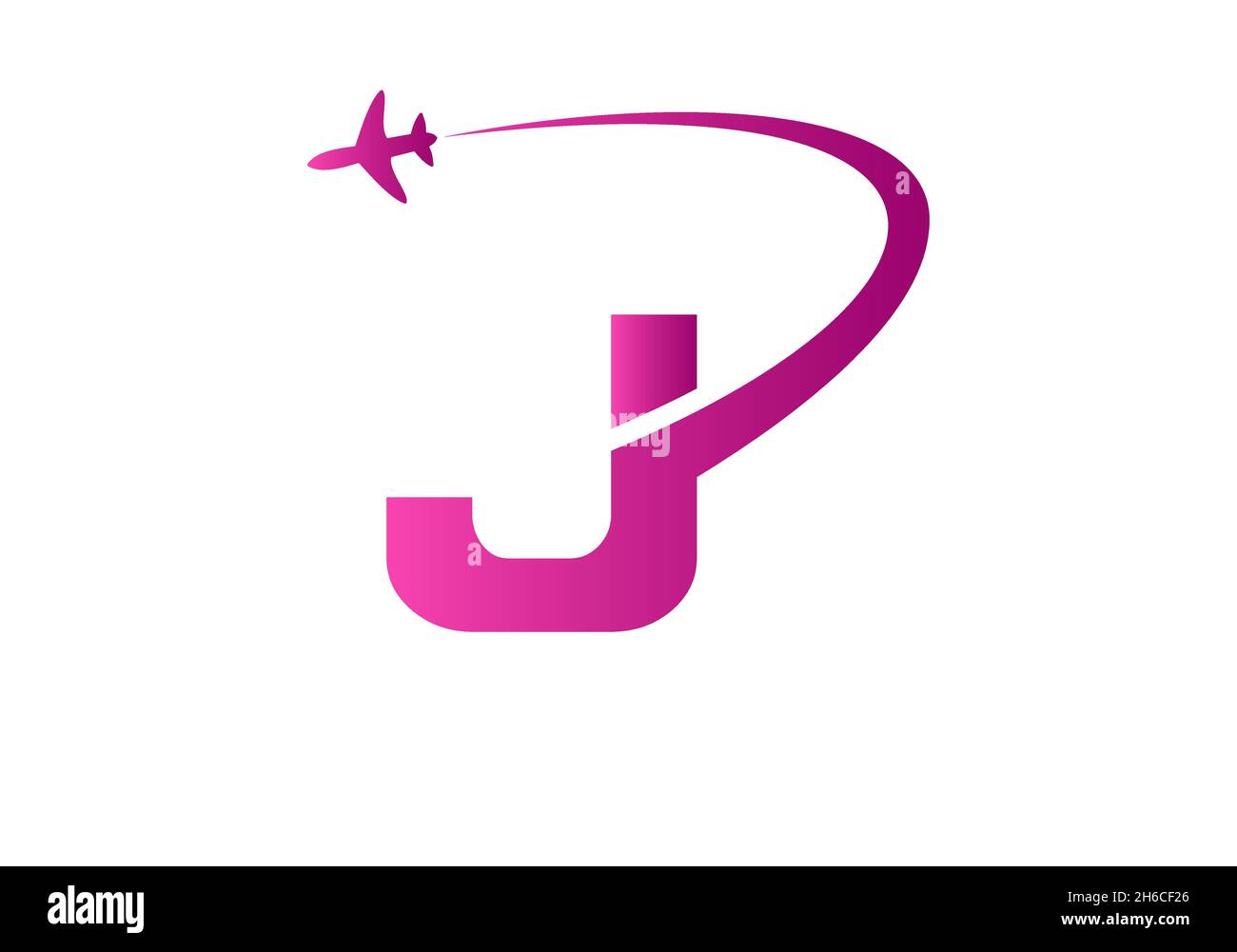 Creative Air Travel Logo Design with J letter. J letter Concept air ...