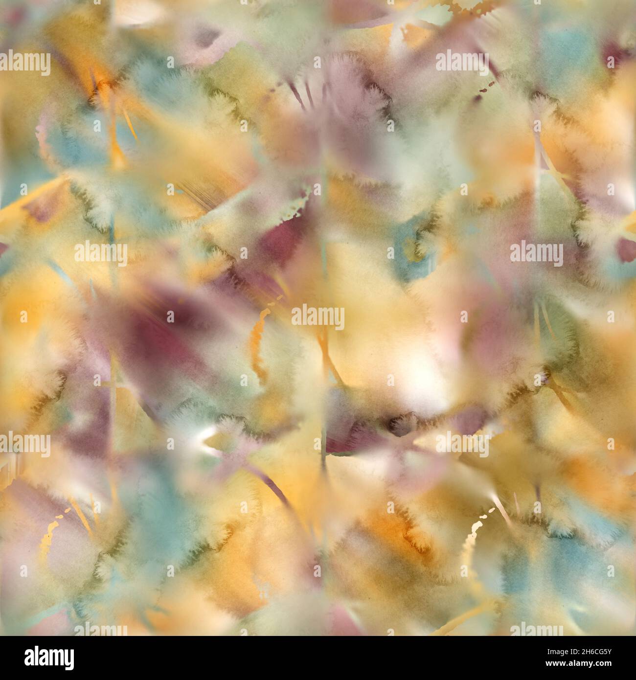 Seamless watercolor wash painting pattern swatch for surface print ...