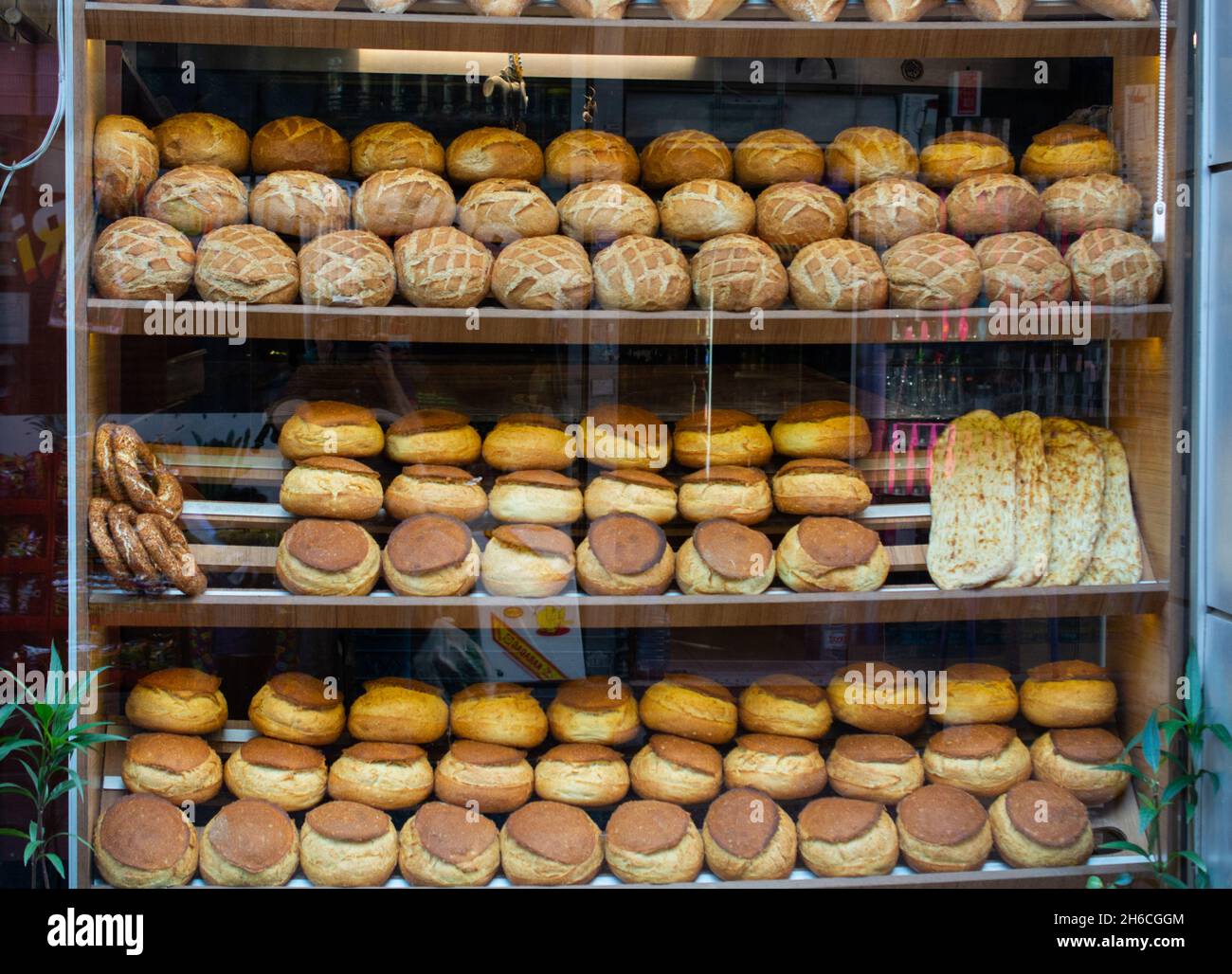 Traditional Turkish style made bread loaf Stock Photo - Alamy