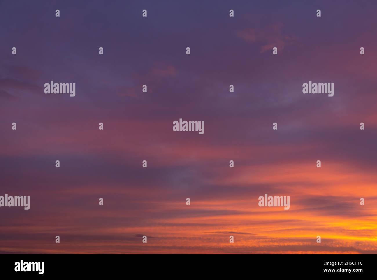 Beautiful view of sky with clouds at sunrise. Partly cloudy. Colorful ...