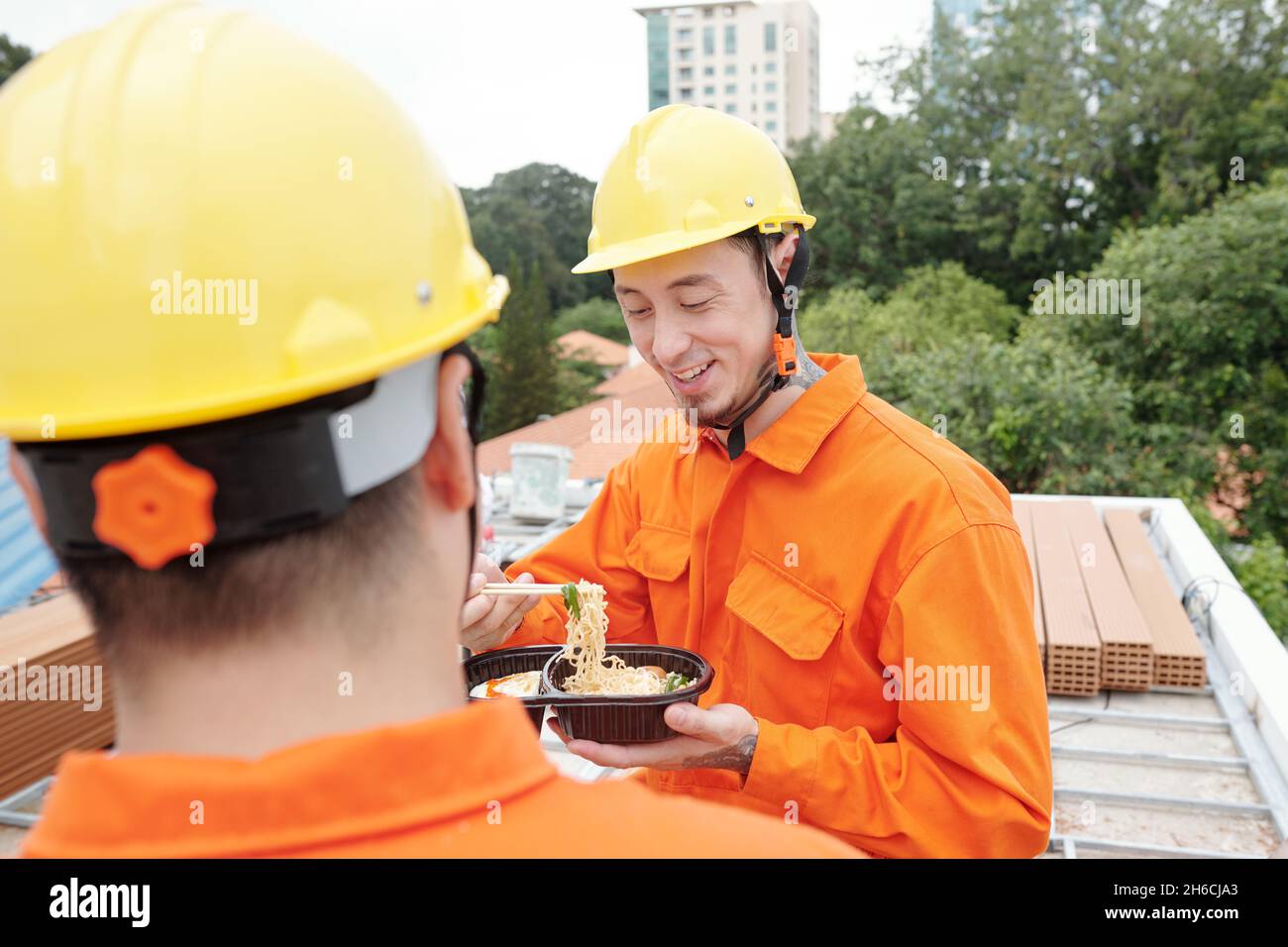 Engineer architect on rooftop building hi-res stock photography and ...