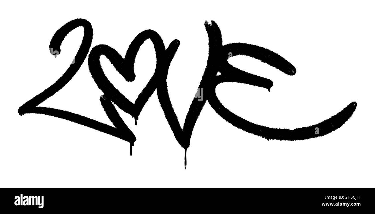 Vector illustration Black graffiti tag lettering aerosol can spray ...