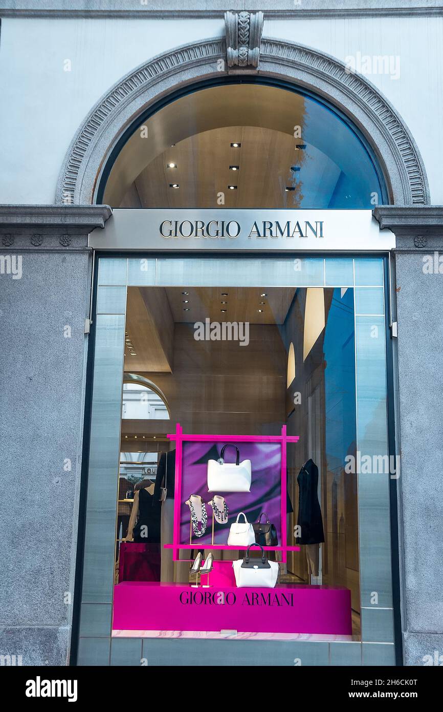 Armani shop italy hi-res stock photography and images - Alamy