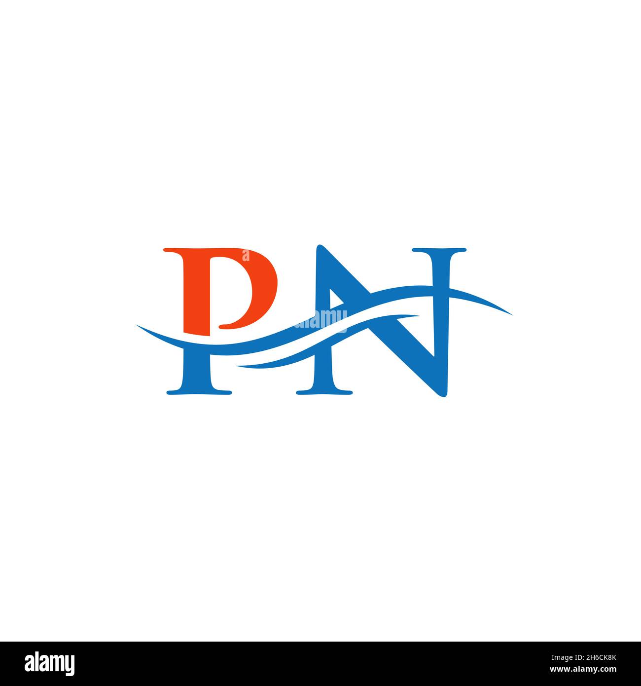 Creative PN letter with luxury concept. Modern PN Logo Design for ...