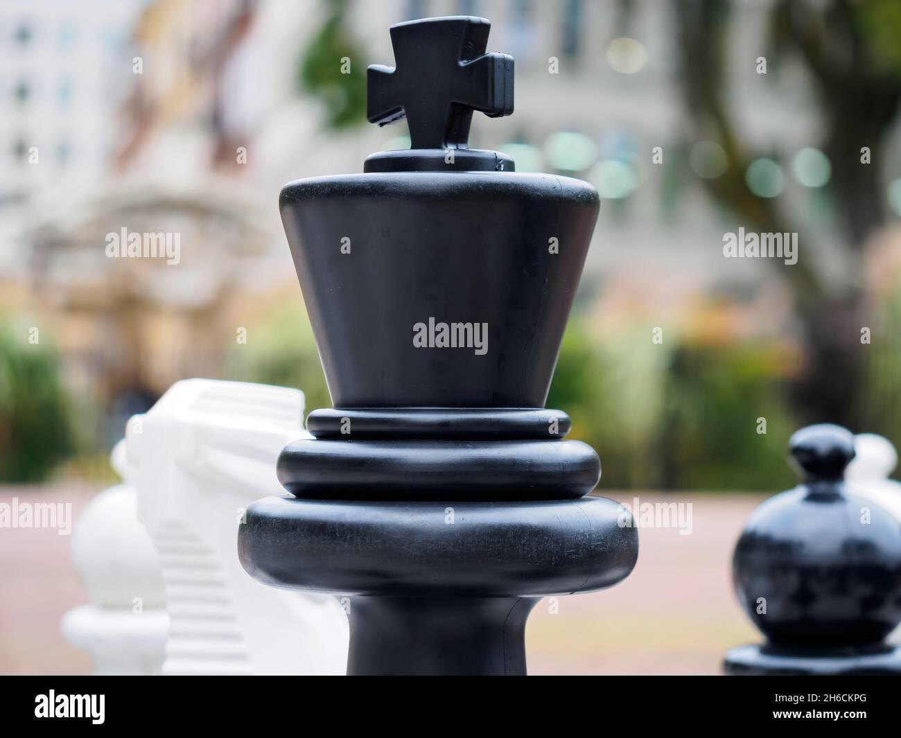 Outdoor giant chest set, Victoria Embankment Gardens, London Stock ...