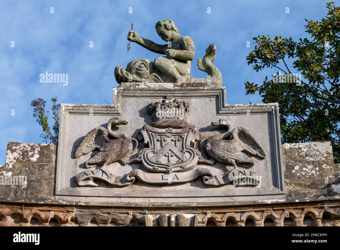 Culzean castle family crest hi-res stock photography and images - Alamy