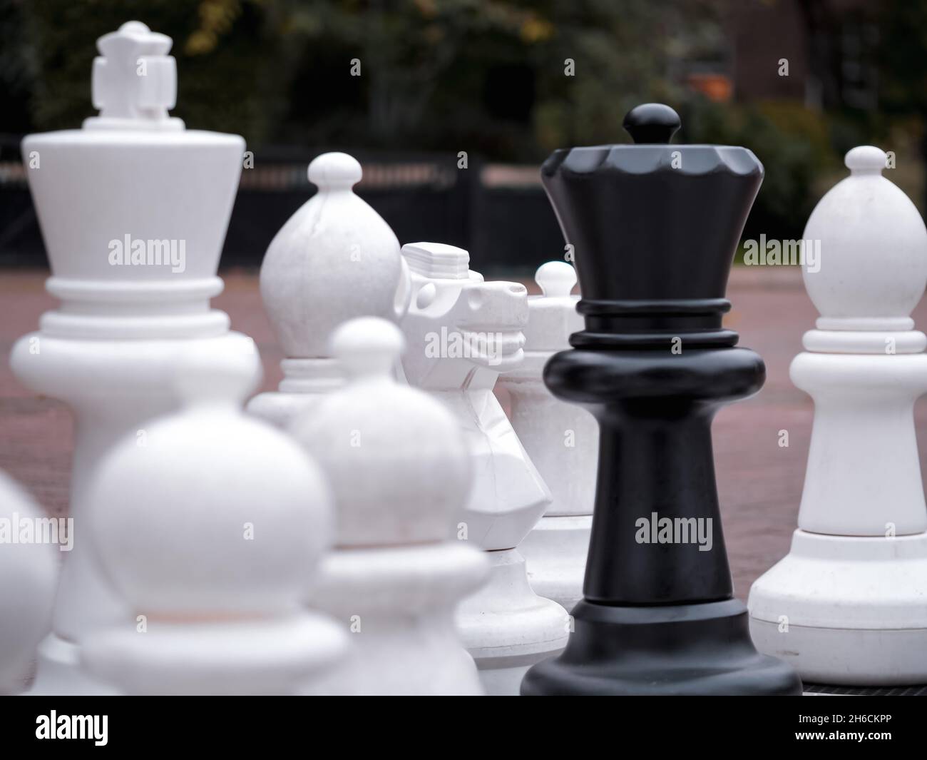 Outdoor giant chest set, Victoria Embankment Gardens, London Stock ...