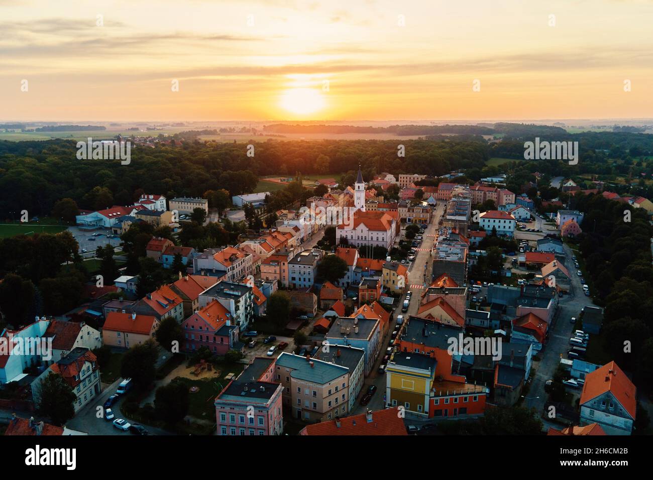 Aerial beautiful town hall against hi-res stock photography and images ...