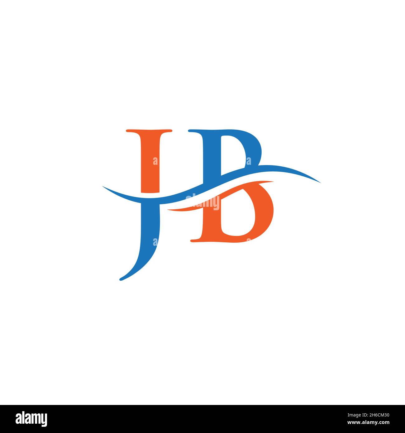 JB Linked Logo for business and company identity. Creative Letter JB Logo Vector Stock Vector ...