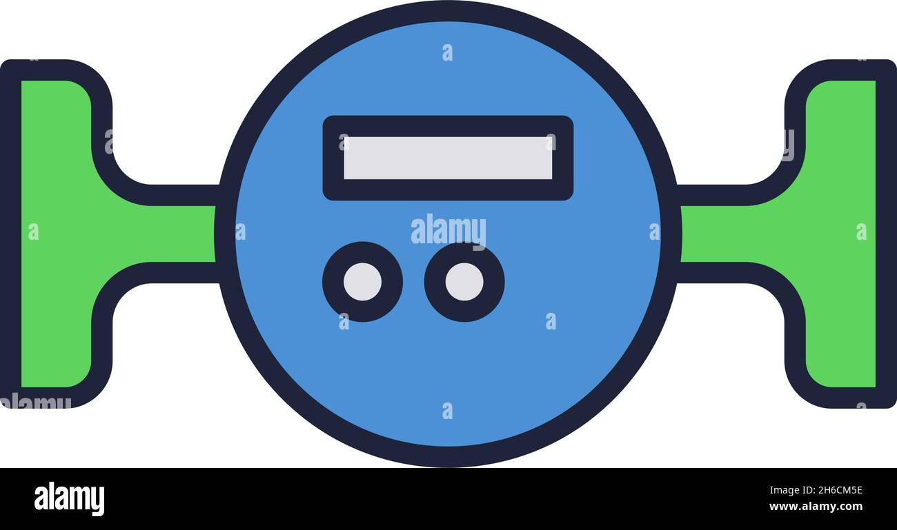 Gauge reading of kwh consumption vector icon Stock Vector Image & Art ...