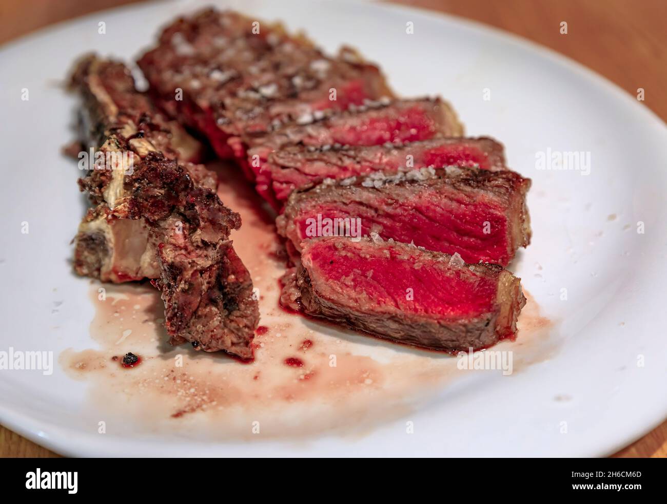 Chuleton, traditional Spanish single big rib eye steak on the bone ...