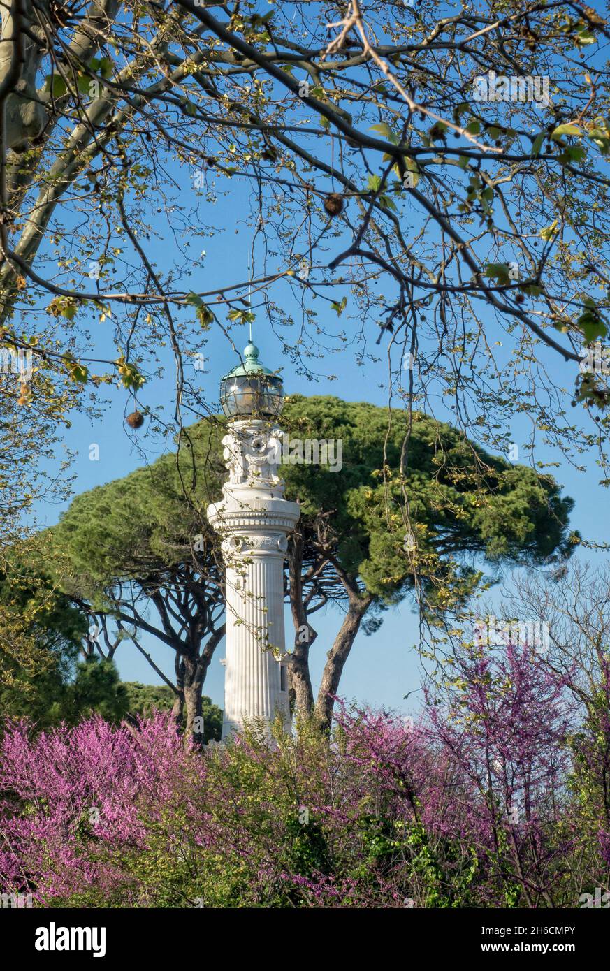 The lighthouse of Gianicolo- Rome Italy Stock Photo - Alamy