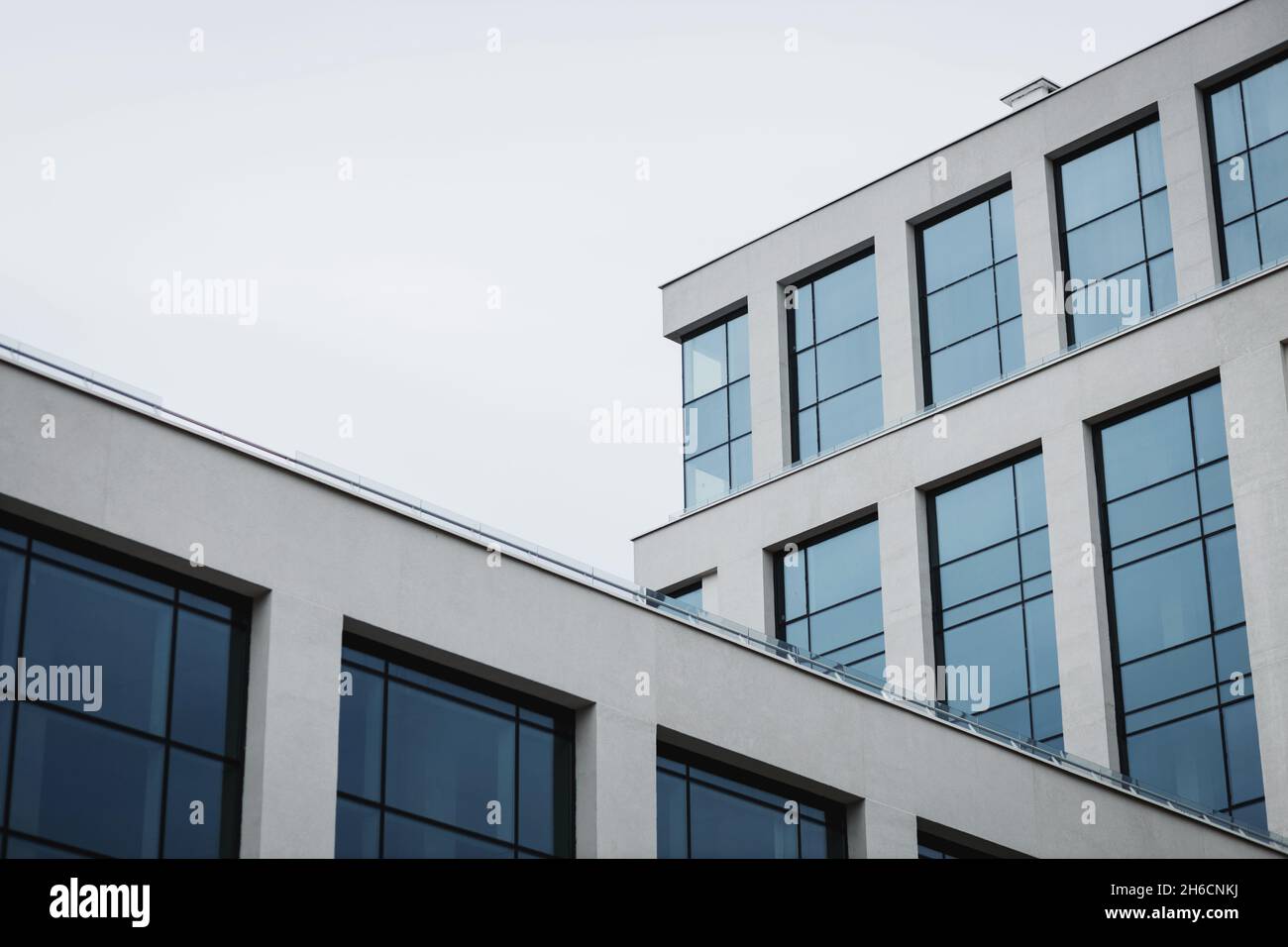 Modern office building with windows. financial architecture Stock Photo ...