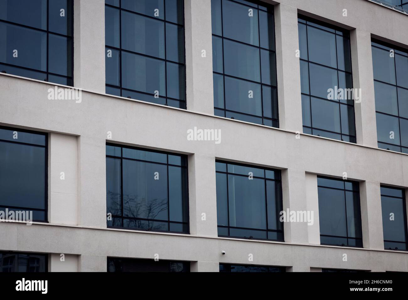 windows of a modern financial center. business architecture Stock Photo ...