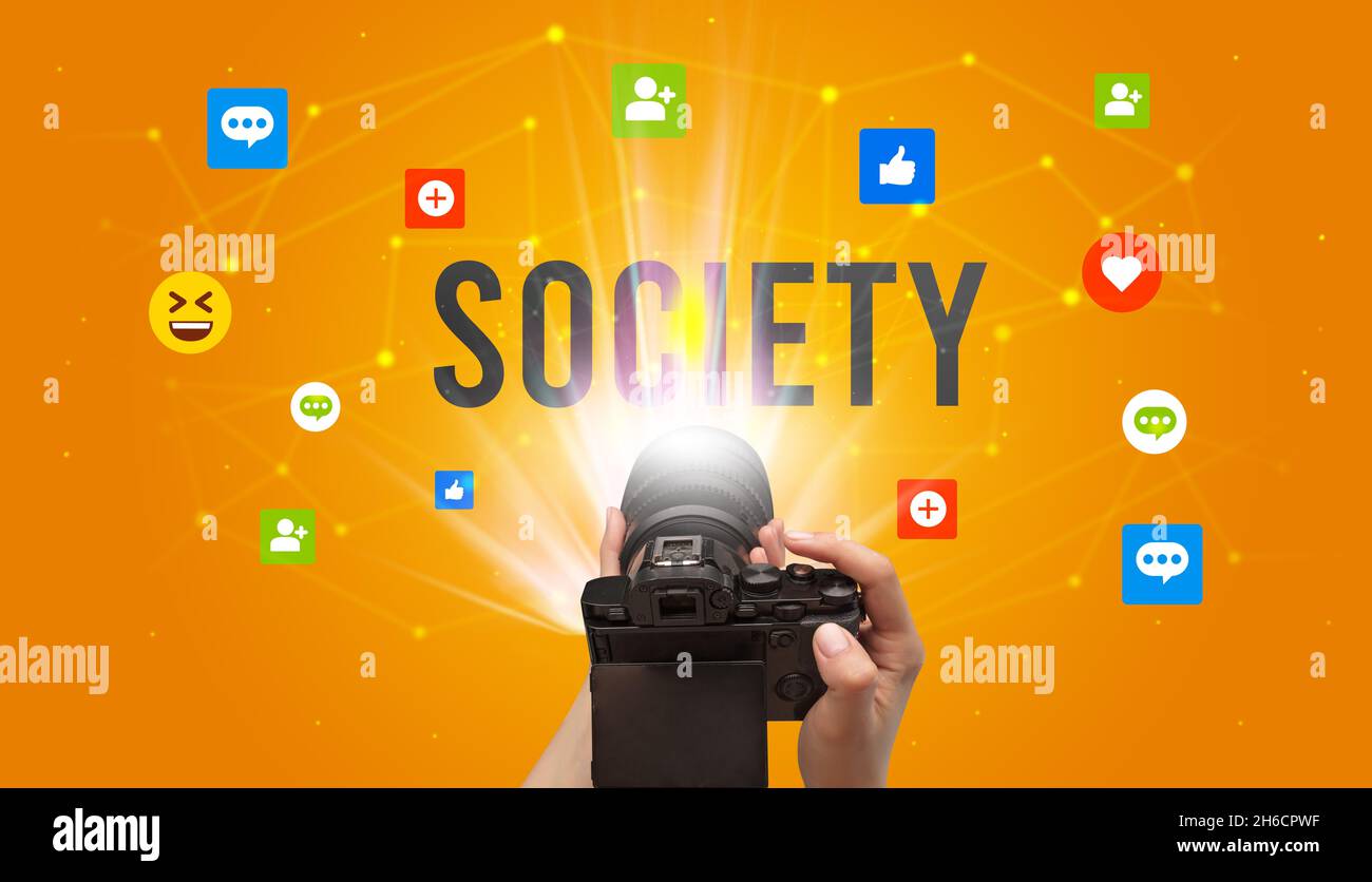 Using camera to capture social media content Stock Photo - Alamy