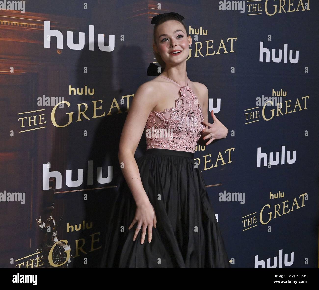 Hollywood, Los Angeles,, November 14, 2021, Cast member Elle Fanning ...