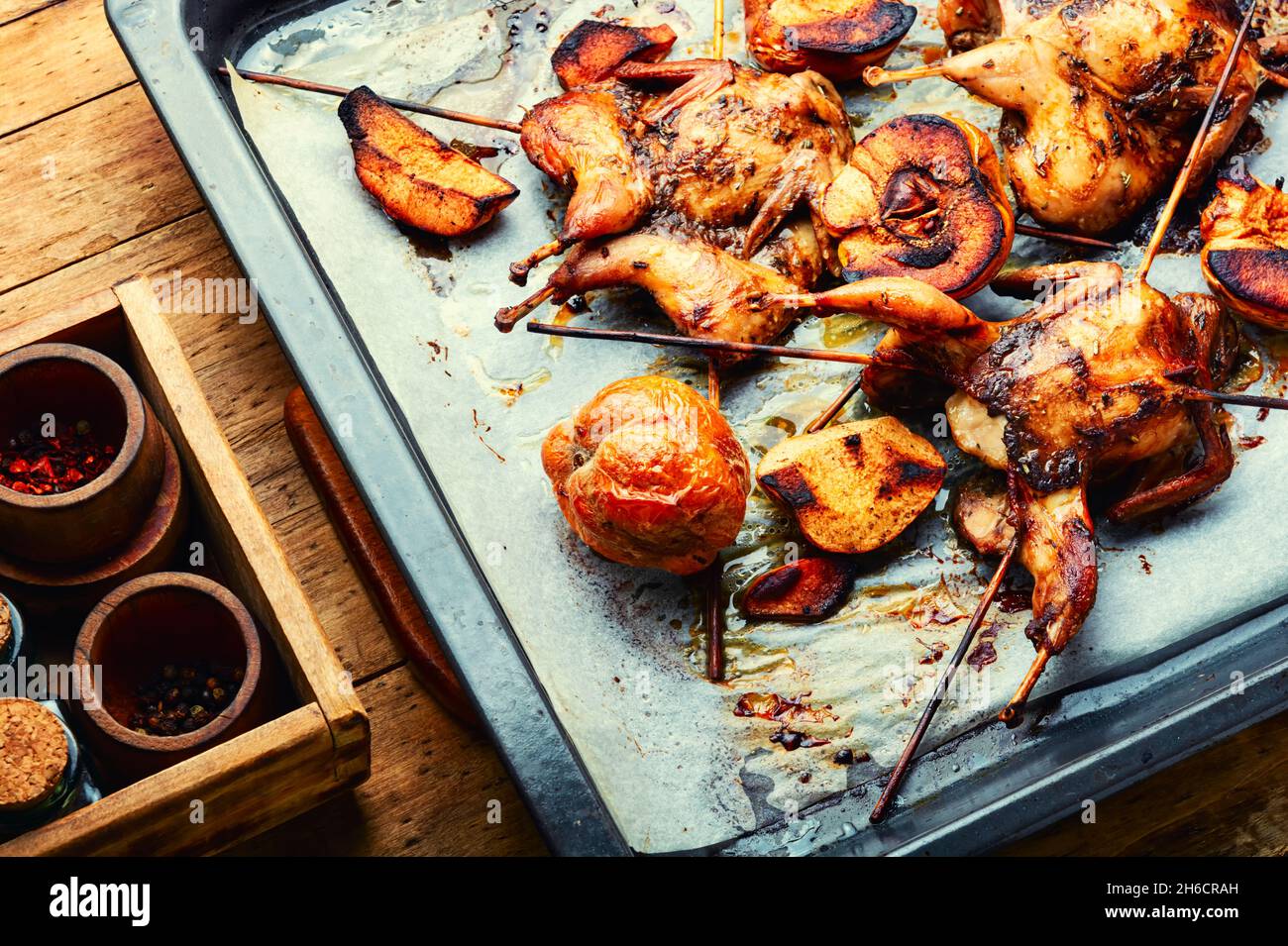 Shish kebab meat quail hi-res stock photography and images - Alamy