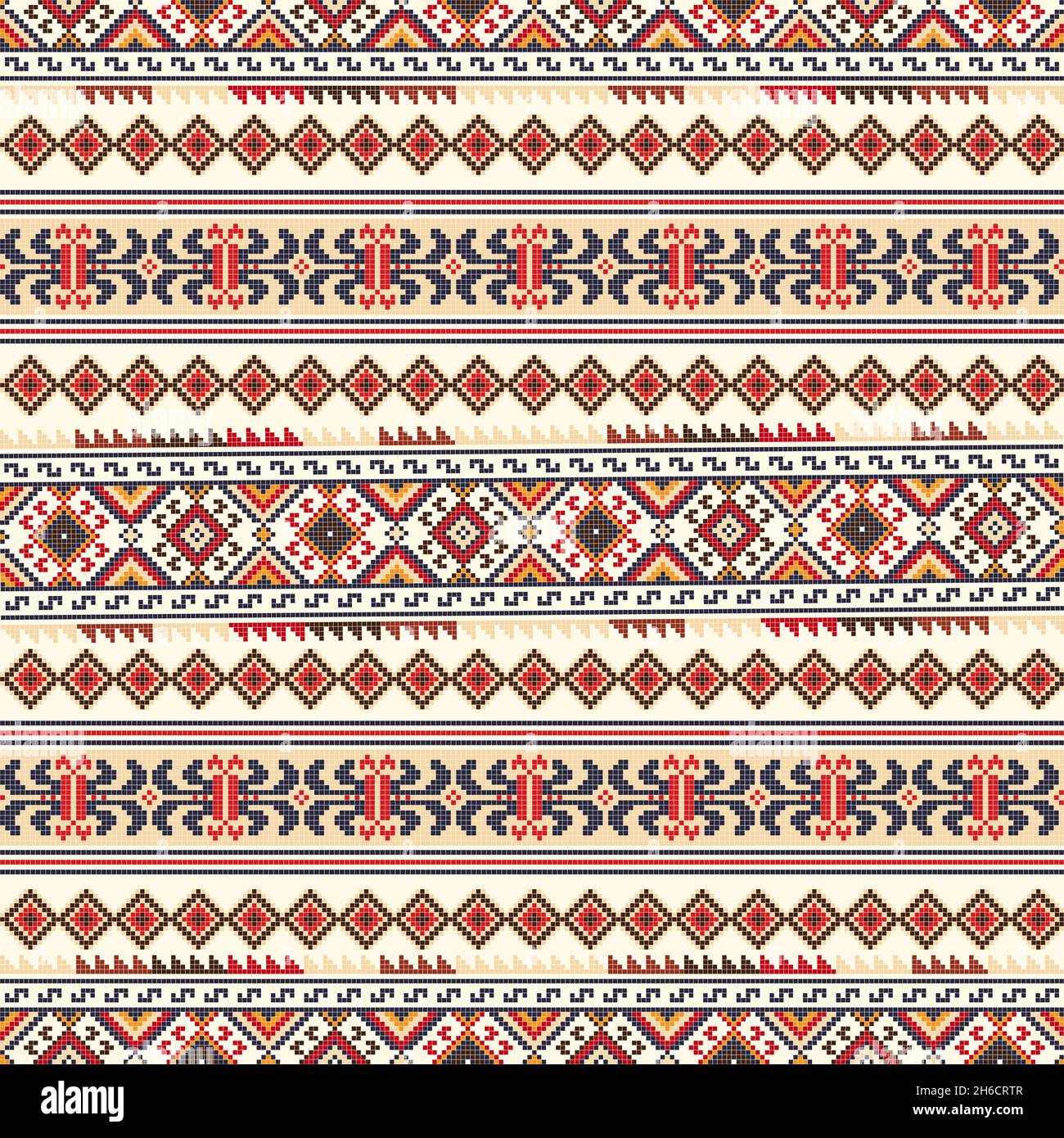 Traditional Bulgarian embroidery vector pattern Stock Vector Image ...