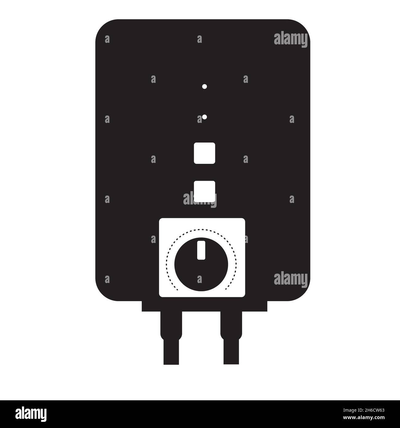 water heater on white background. boiler sign. boiler water heater ...