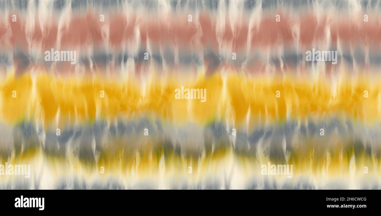 Seamless funky striped tie dye motif print border for surface design ...