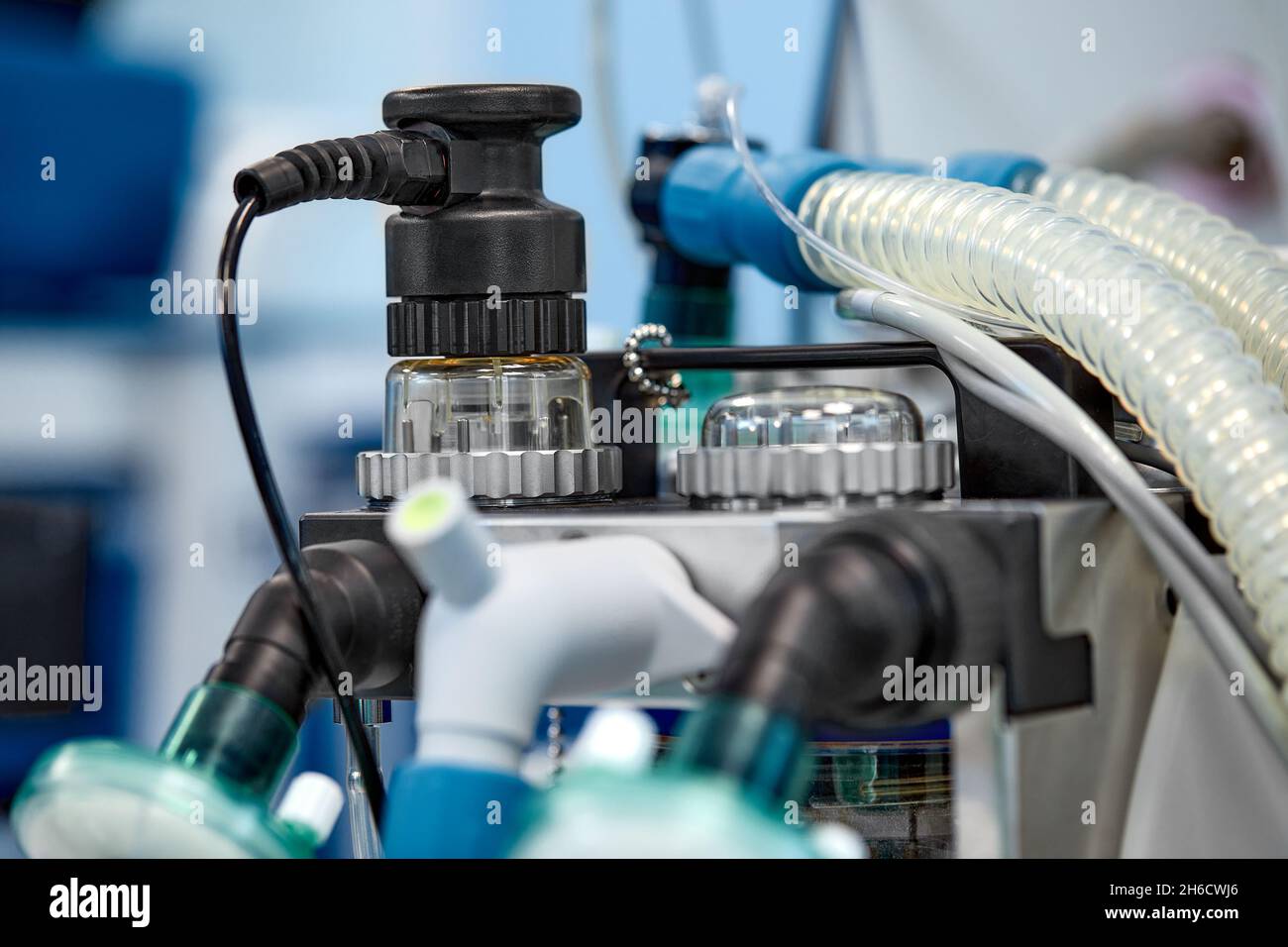 Medical Oxygen Concentrator is ready to use front of the emergency room ...