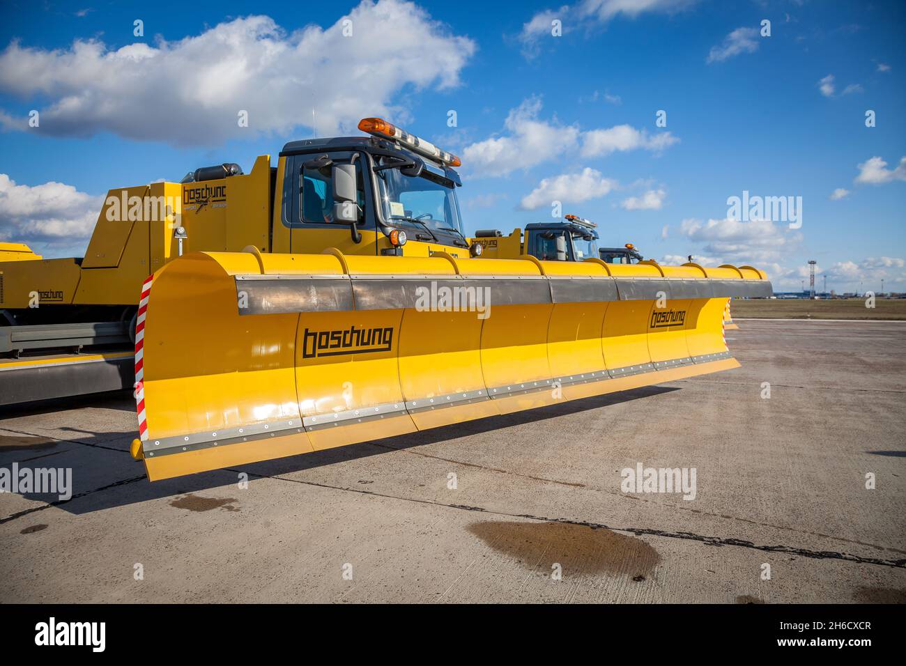 Kyiv, Ukraine - October 29, 2019: BOSCHUNG JETBROOM 9600 snow removal ...