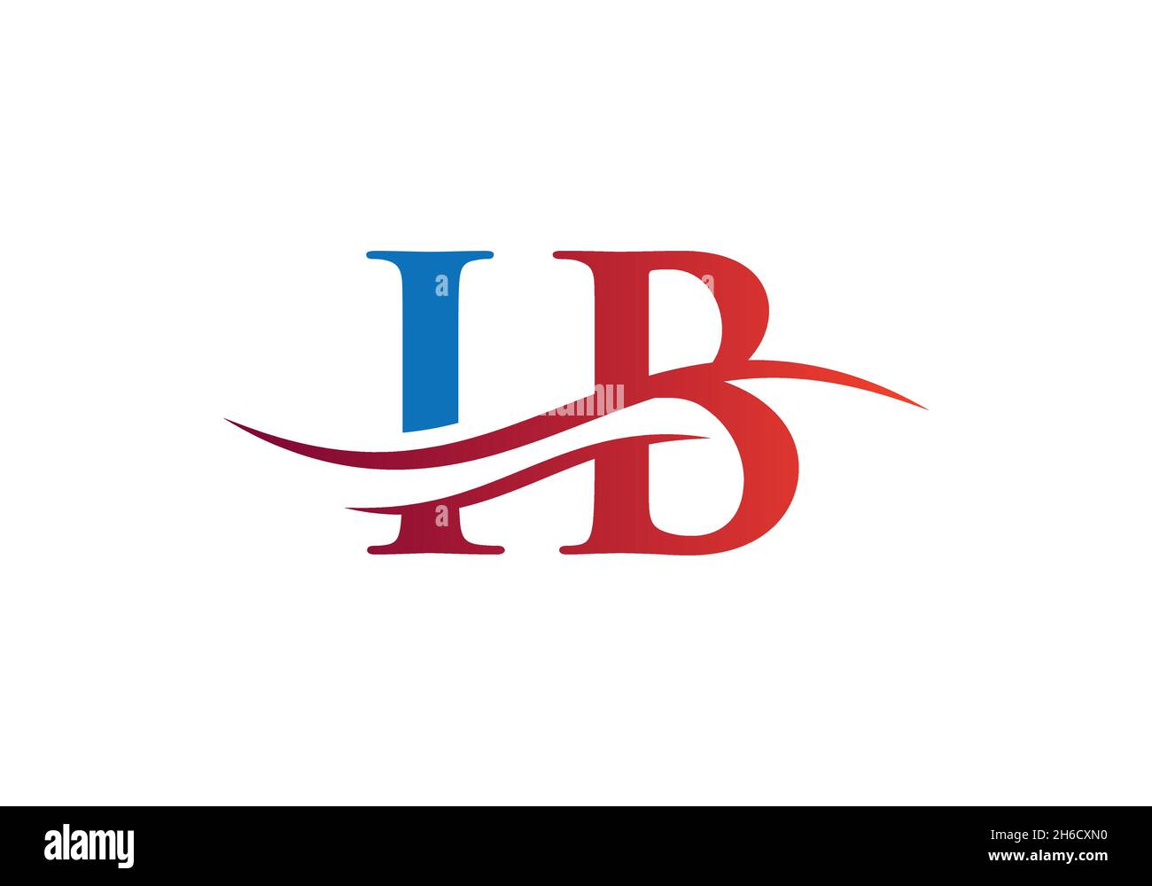 IB Letter Linked Logo for business and company identity. Initial Letter ...