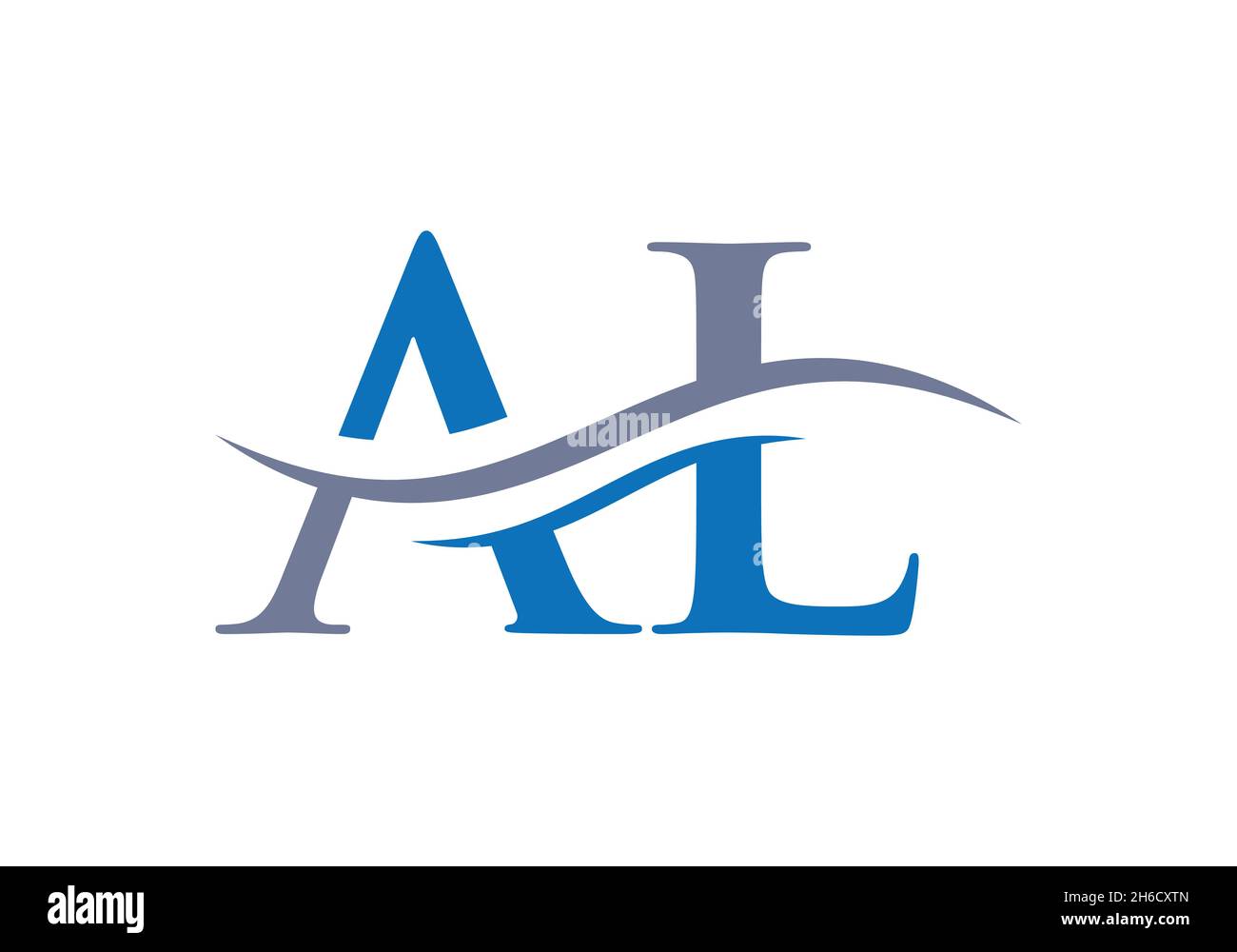 Creative AL letter with luxury concept. Modern AL Logo Design for ...