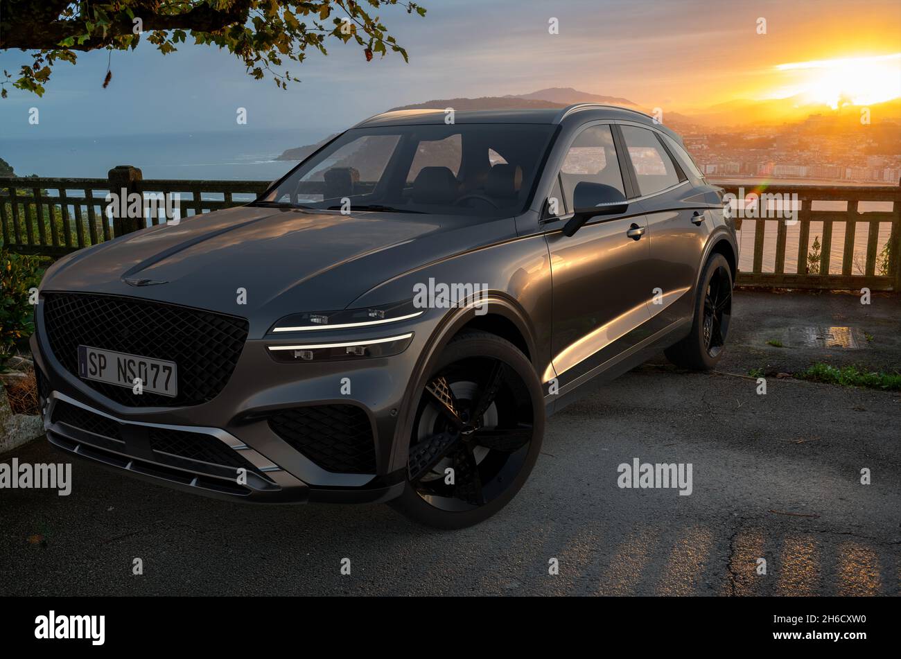 New Genesis GV70 Sport Stock Photo - Alamy
