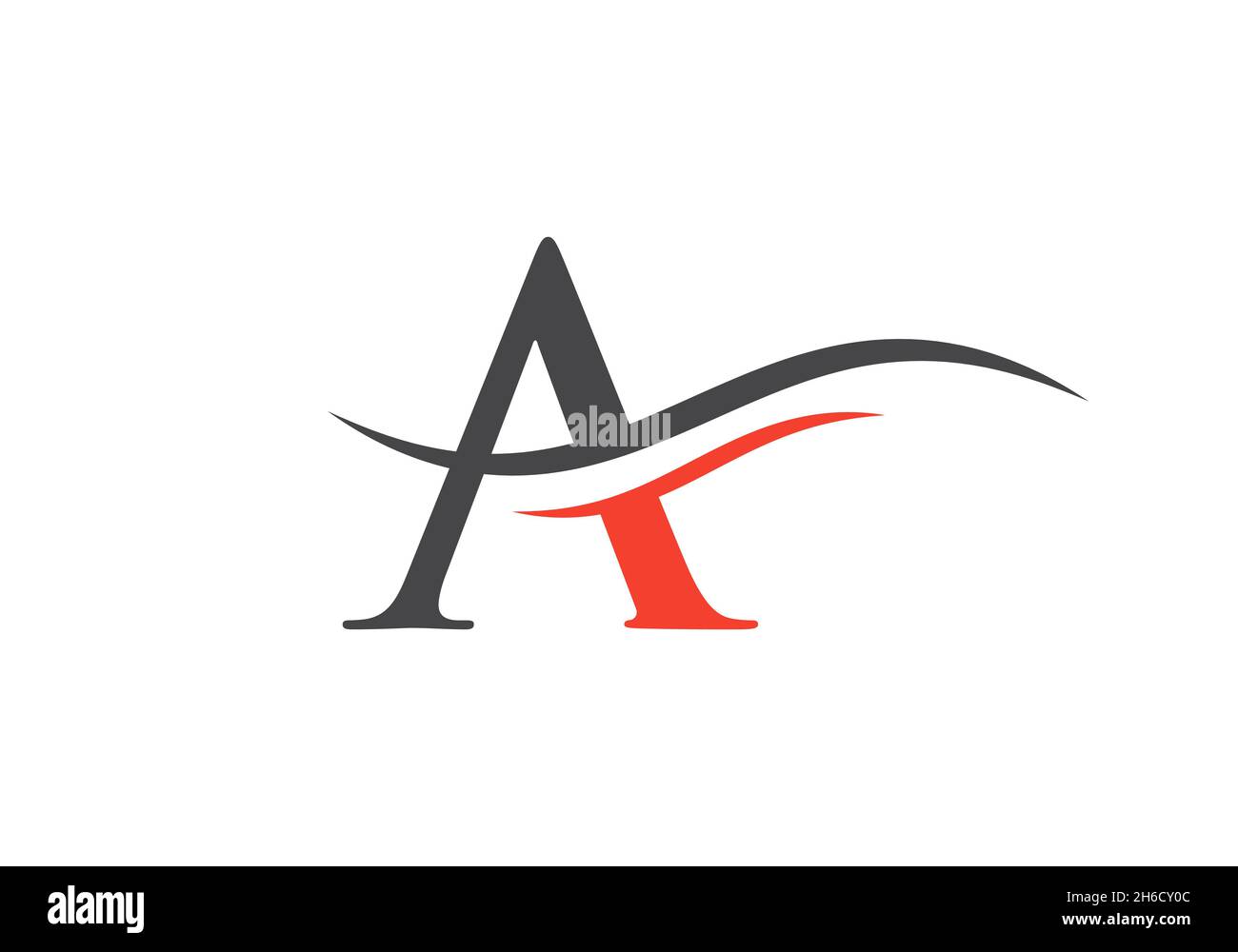Premium Letter A Logo Design with water wave concept. A letter logo ...
