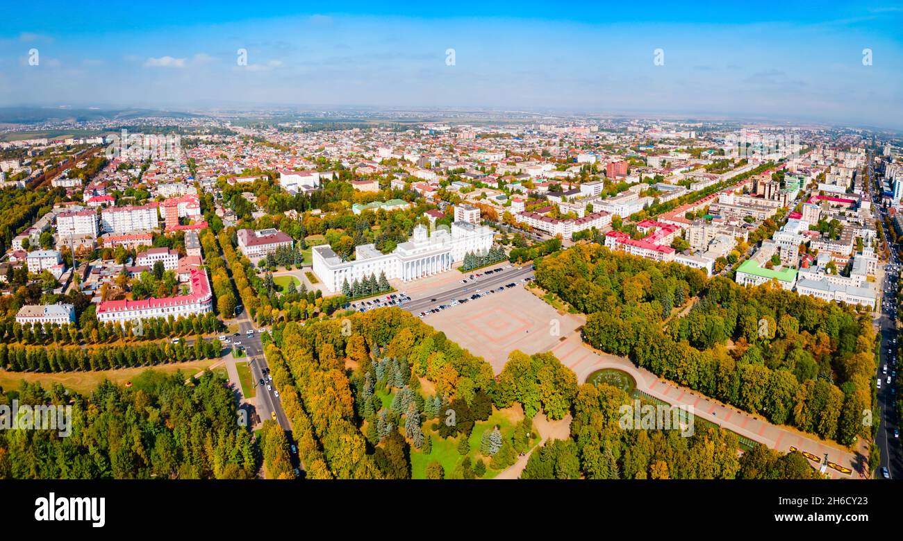 Nalchik aerial panoramic view. Nalchik is the capital city of the ...