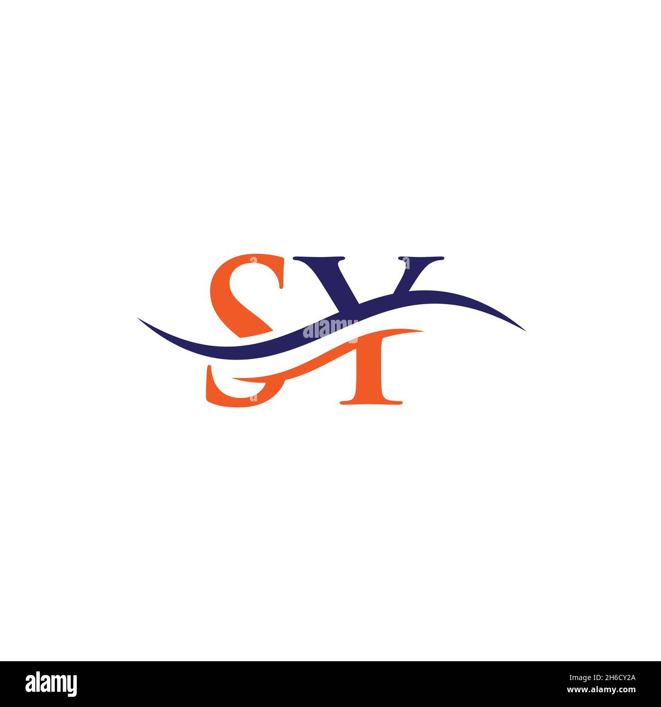 Modern SY Logo Design for business and company identity. Creative SY ...