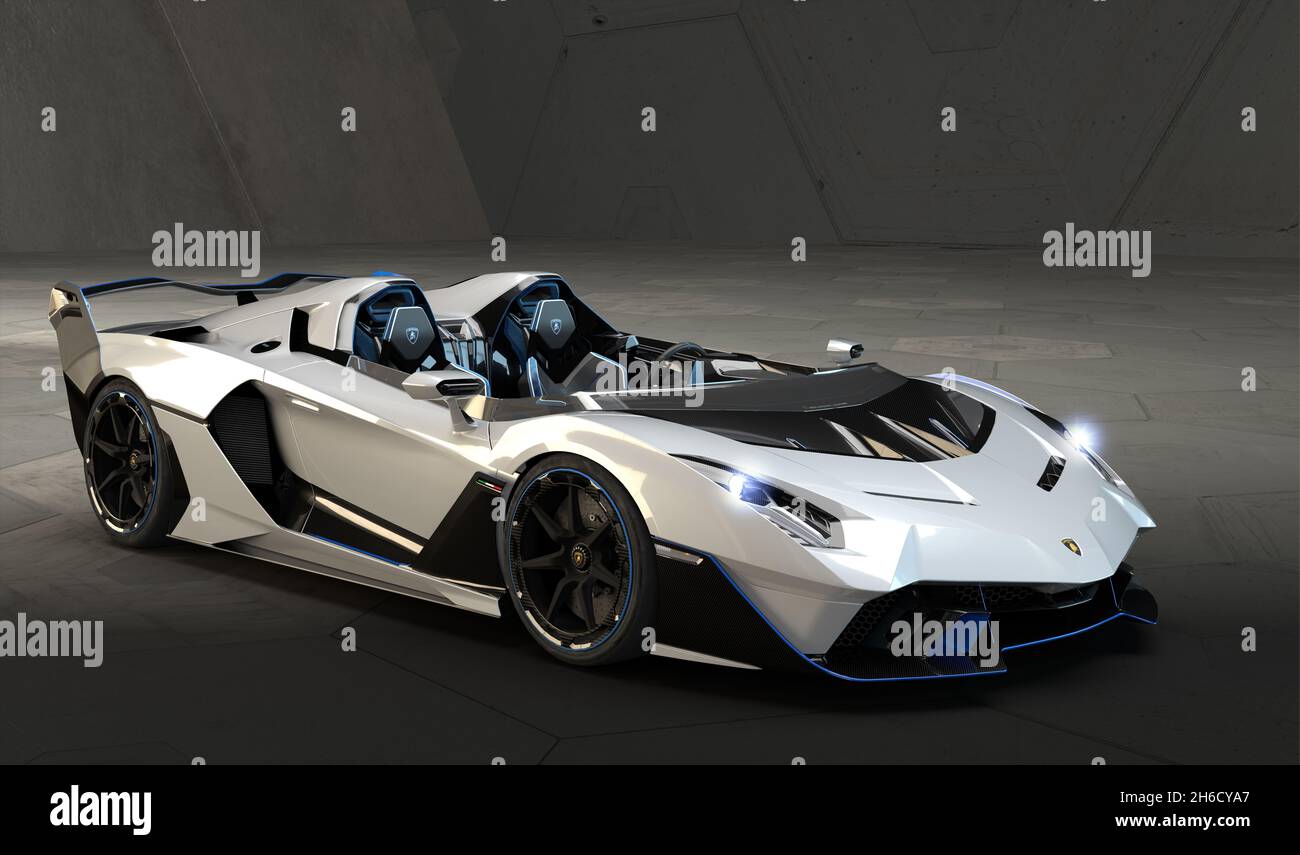 Lamborghini SC 20-unique model without a roof that was created in one ...
