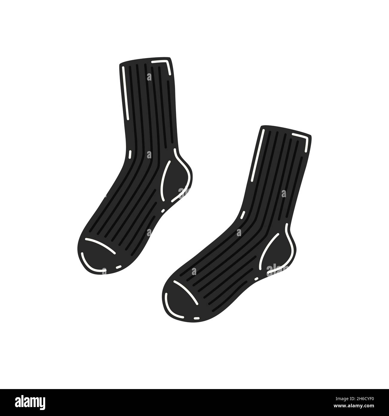 Black socks Stock Vector Images - Alamy