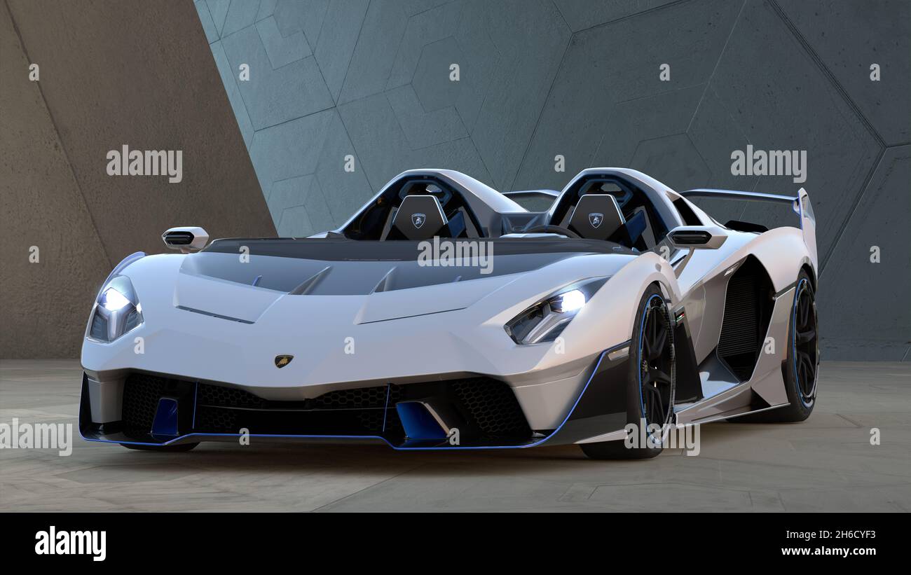 Lamborghini SC 20-unique model without a roof that was created in one ...
