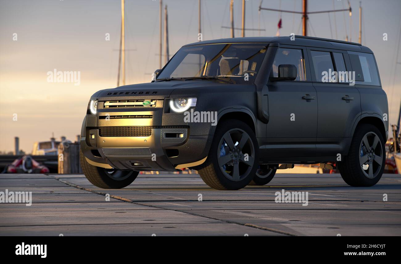 New Land Rover Defender Stock Photo - Alamy