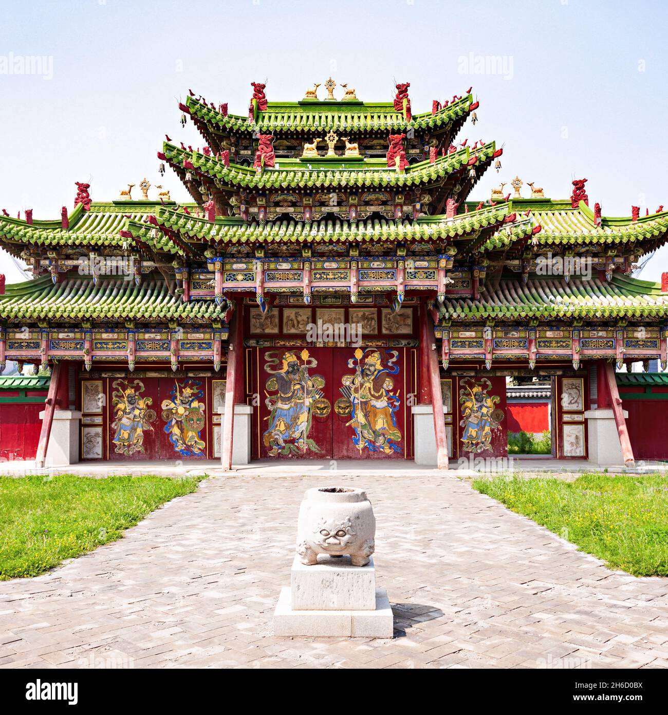 The Winter Palace of the Bogd Khan Museum is located in southern ...