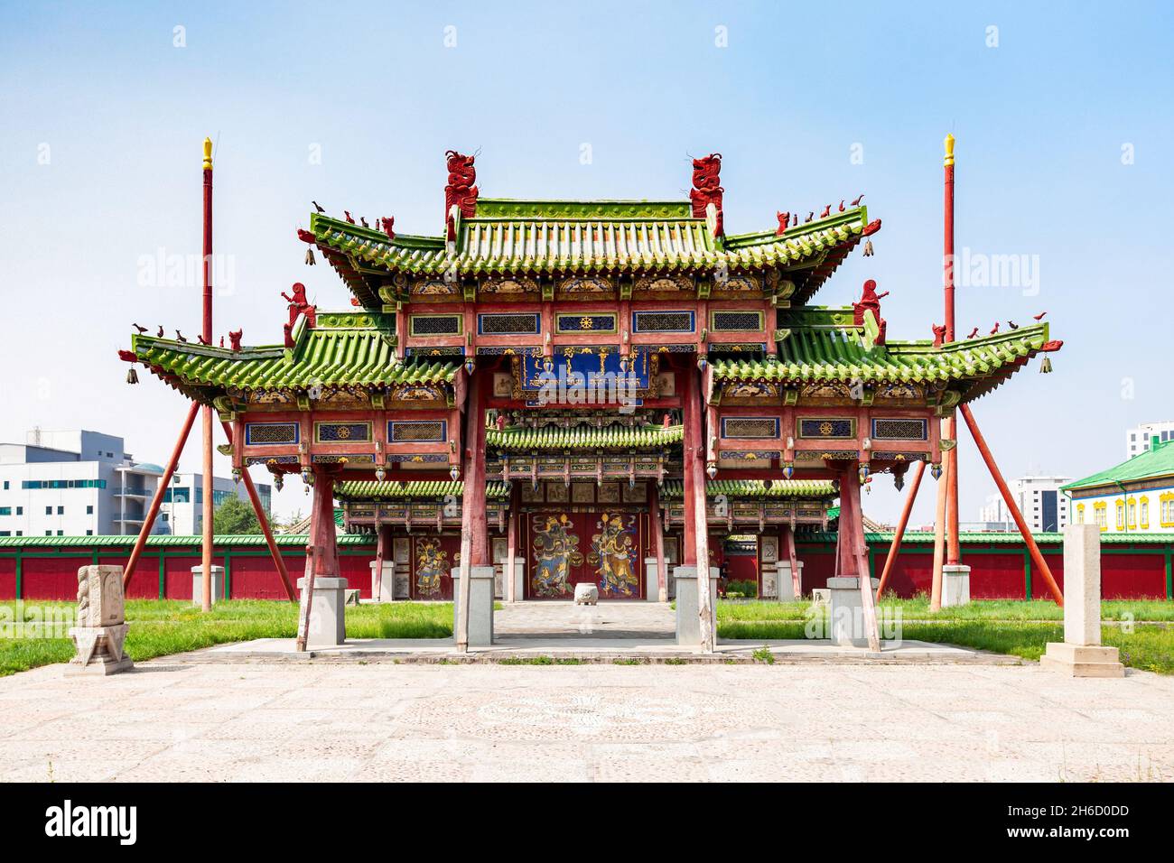 The Winter Palace of the Bogd Khan Museum is located in southern ...