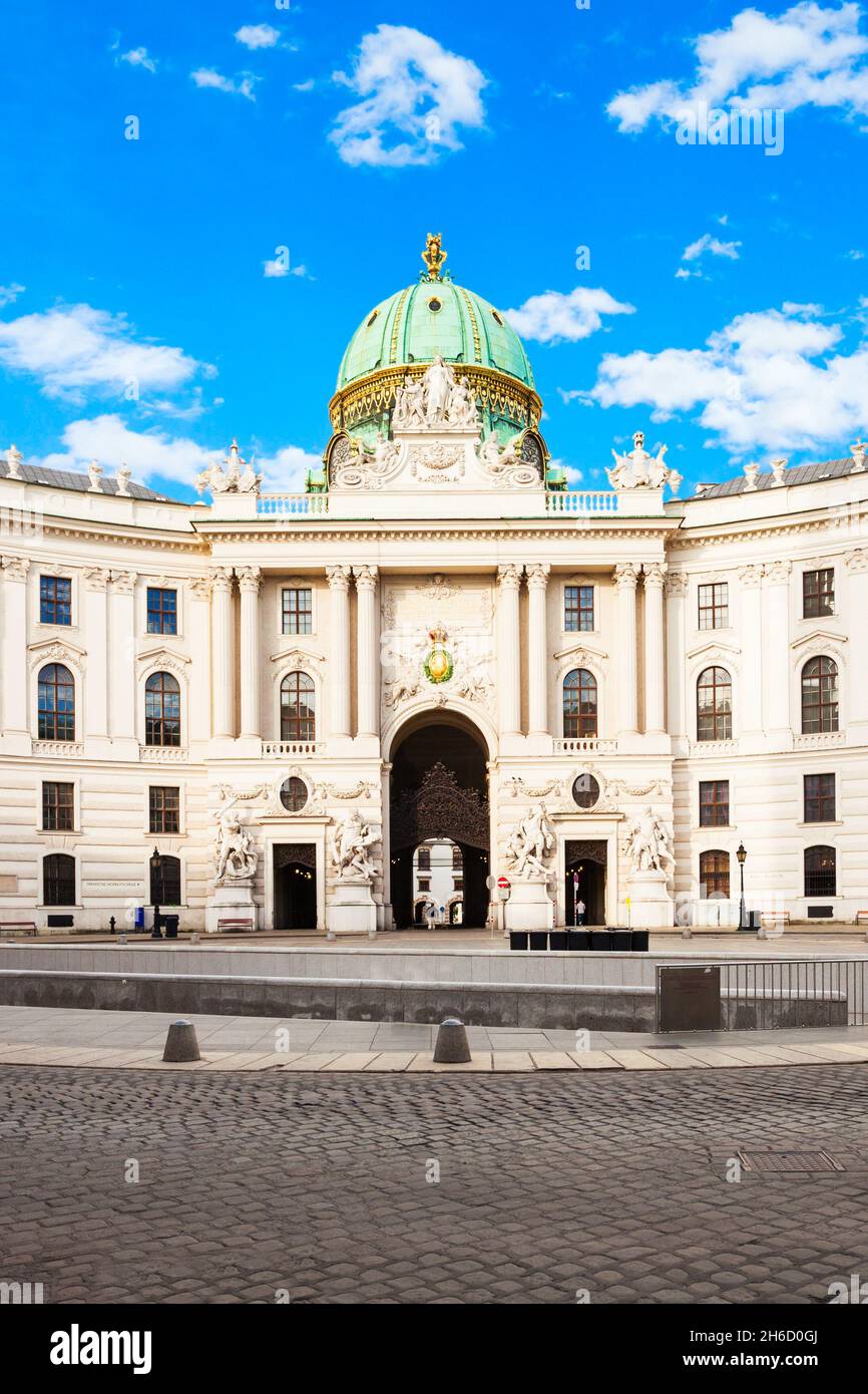 The Hofburg is the imperial palace in Heldenplatz square in the centre ...
