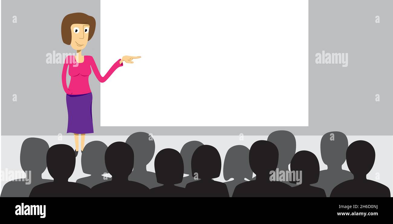 Seminar presentation empty conference Stock Vector Images - Alamy